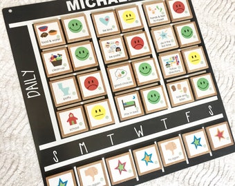 Magnetic chore chart | Etsy