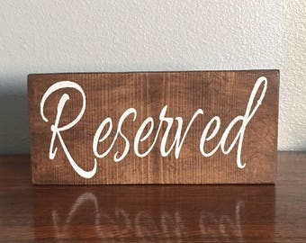 Reserved chair sign | Etsy