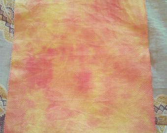 Hand dyed cross stitch fabric | Etsy