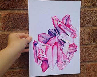 Crystal wall art | Etsy