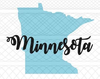 Minnesota outline | Etsy