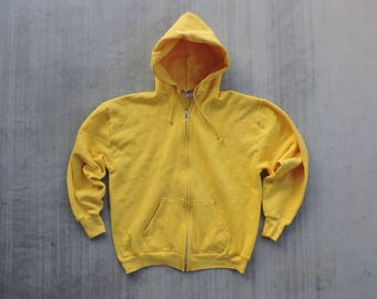 Yellow hoodie | Etsy
