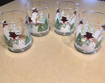 Snowman glasses | Etsy