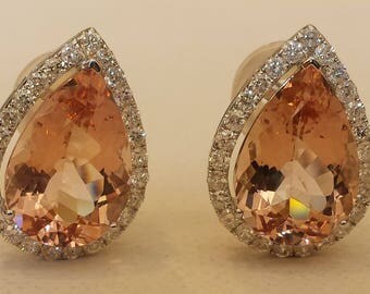 White gold morganite | Etsy