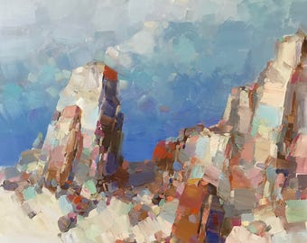 Cliff painting | Etsy