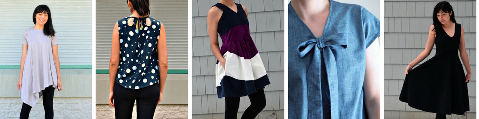 Modern and unique printable PDF sewing patterns by DGPATTERNS