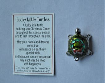 Lucky turtle charm | Etsy