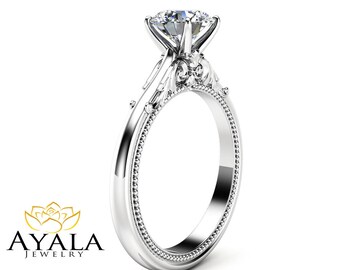 Ayala Jewelry Unique Engagement Ring Rose Gold by AyalaDiamonds