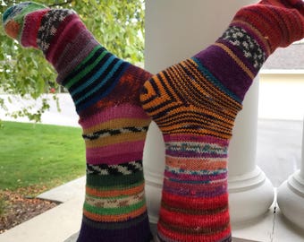 Knitted socks | Etsy
