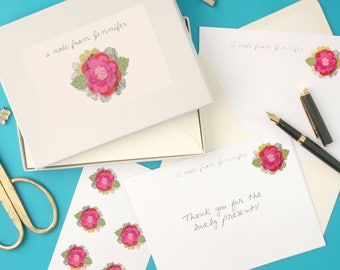 Flower notecards | Etsy