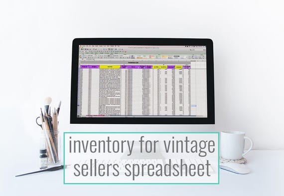 Inventory Spreadsheet for Vintage Sellers Etsy vintage