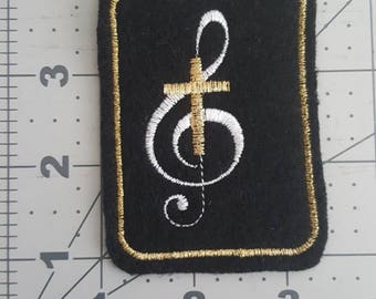 Music note cross | Etsy