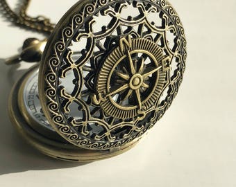 Compass pendant | Etsy