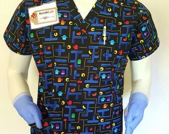 ScrubLub Fun printed Scrub Tops made for MEN & GALS by ScrubLub