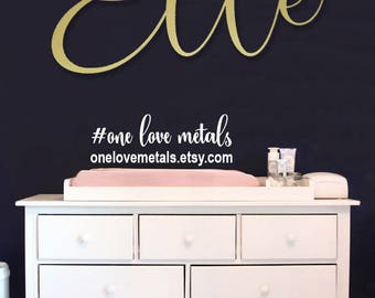 Gold name sign | Etsy