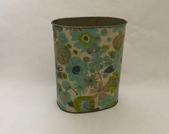 Vintage trash can | Etsy