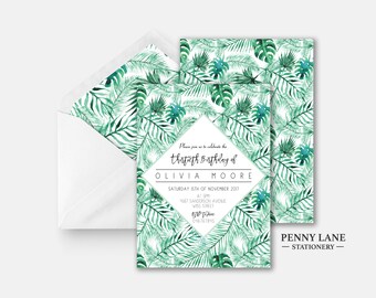 Leaf invitation | Etsy