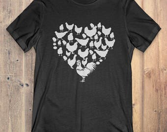 Chicken t shirt | Etsy