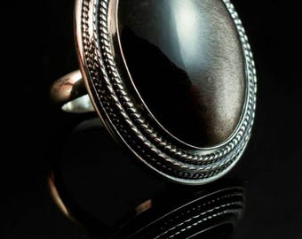 Obsidian rings | Etsy