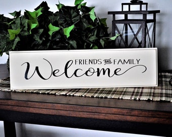 Welcome friends sign | Etsy