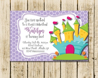 Castle invitation | Etsy