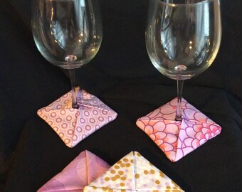 Wine Glass Coasters PDF Crochet Patterns Instant Download