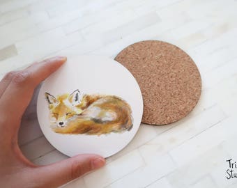 Fox coaster | Etsy