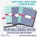 Binder Cover Printables SET 8.5X11-JPG Format not