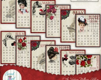 Calendar vintage | Etsy