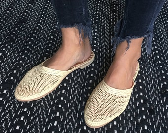 Straw sandals | Etsy