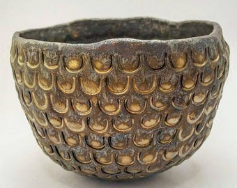 Ceramic Pinch Pot Texture Pinch Pot Handbuilt Flat Coil