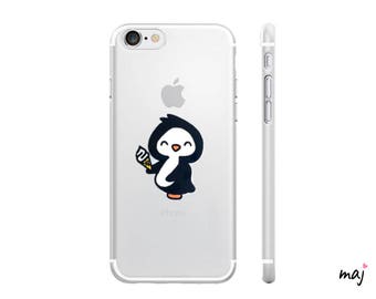Penguin phone case | Etsy