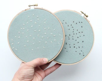 Contemporary Embroidery by OlanderCo on Etsy