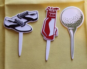 Golf cake topper | Etsy