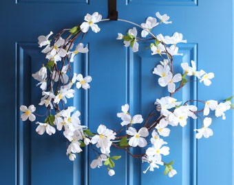 Modern spring wreath | Etsy