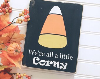 Candy corn sign | Etsy