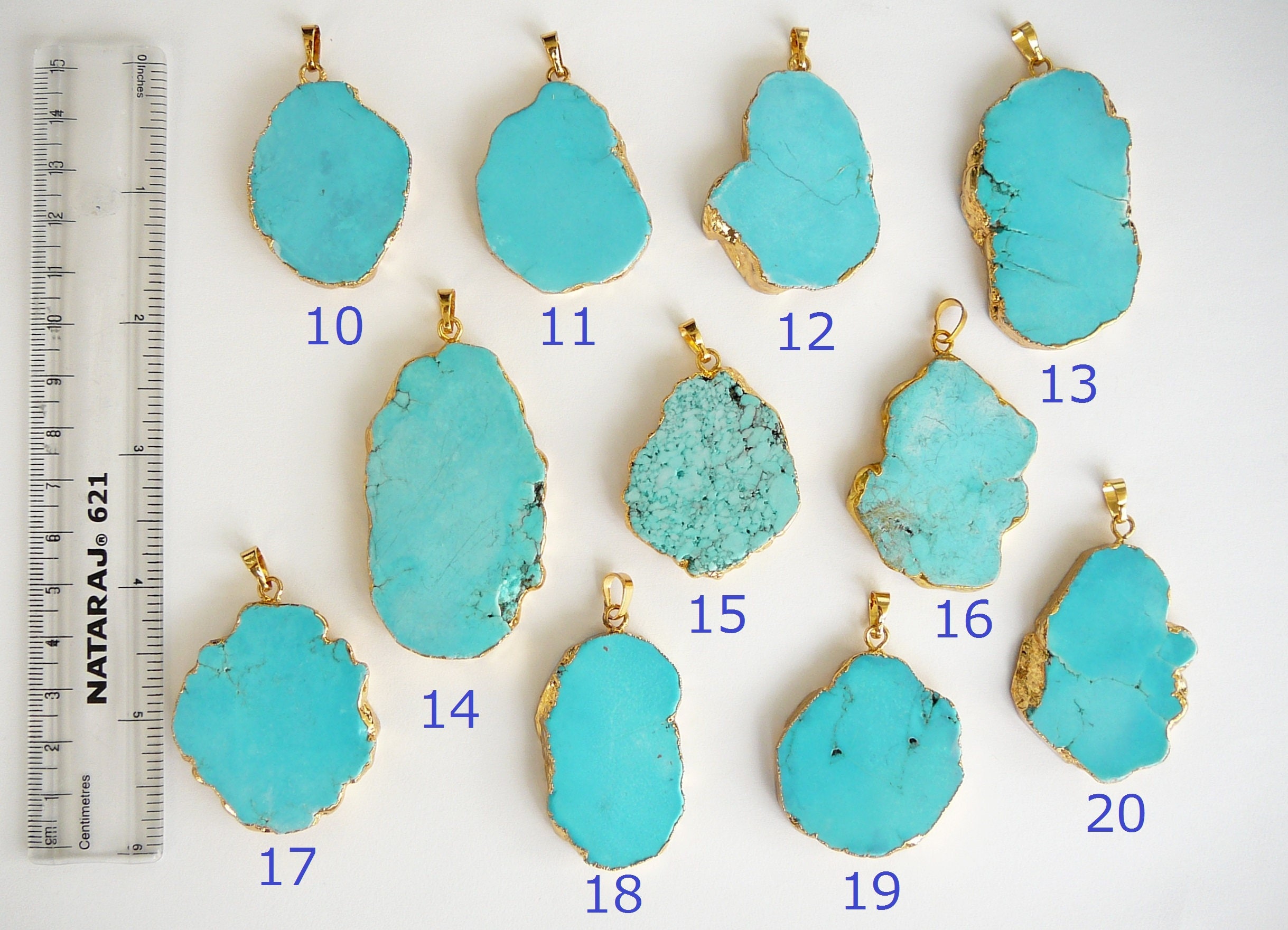 Turquoise Pendant Necklace Blue Necklace Gift for Women