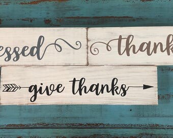 Give thanks sign | Etsy