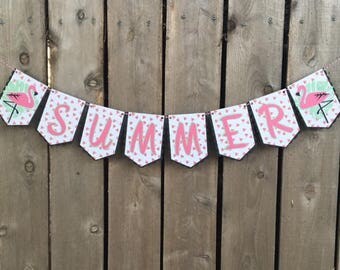 Flamingo banner | Etsy