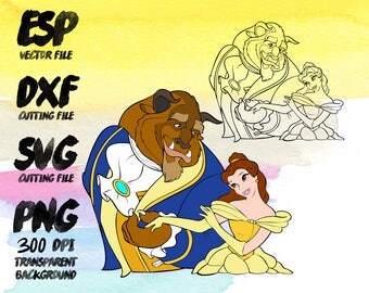 Beauty beast vector | Etsy