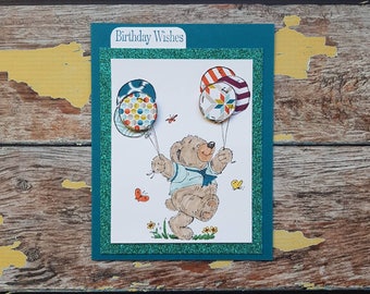 Teddy bear card | Etsy