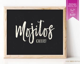 Mojito chalkboard | Etsy