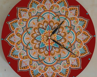 Mandala clock | Etsy