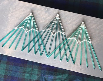 Mountain string art | Etsy