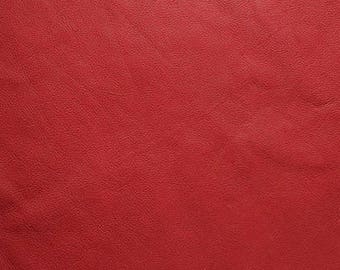 Red leather fabric | Etsy