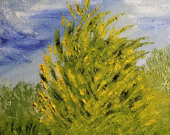 Evergreen painting | Etsy