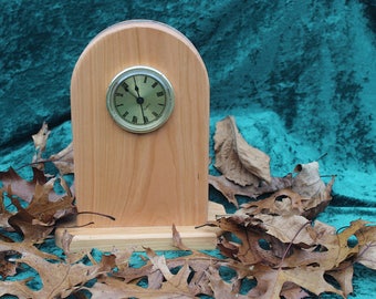 Wood mantel clock | Etsy