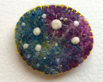 Needle felt brooch | Etsy