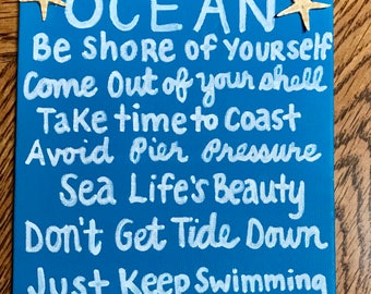 Advice from ocean | Etsy