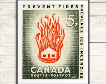 Fireman stamp | Etsy